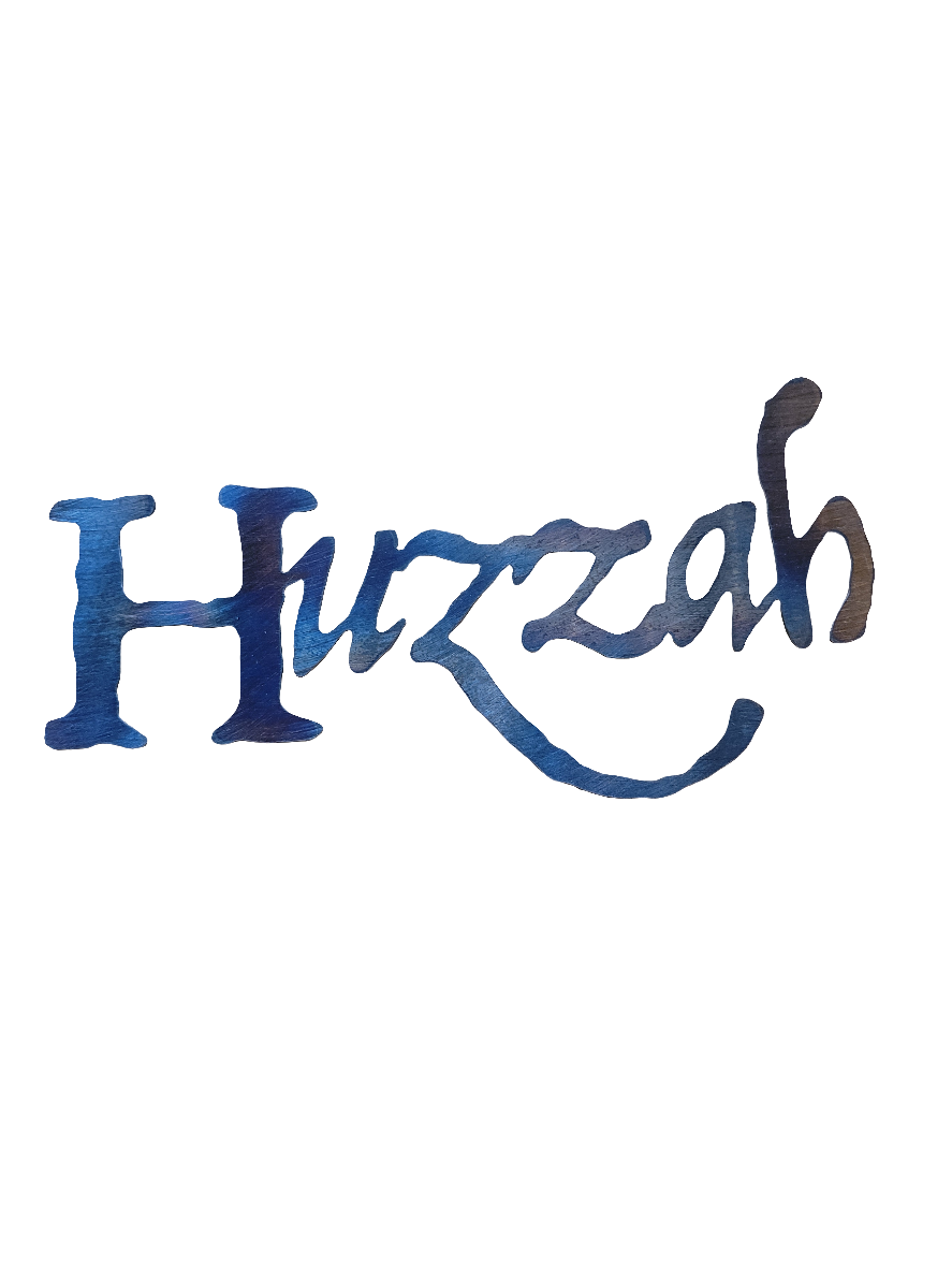 Metal huzzah wall art – Colorado Fire Pits